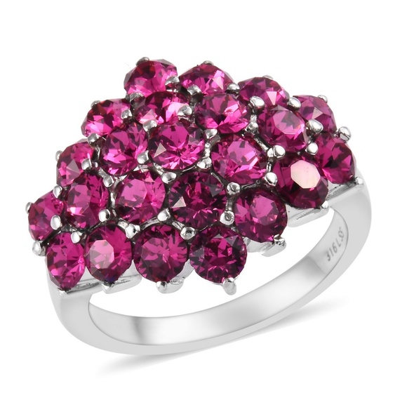 Jewelry | Brand New Fuchsia Colored Swarvoski Crystals Ring | Poshmark